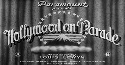 Hollywood on Parade No. A-13 - Movie 1933 - Dir. Louis Lewyn | Filmelier